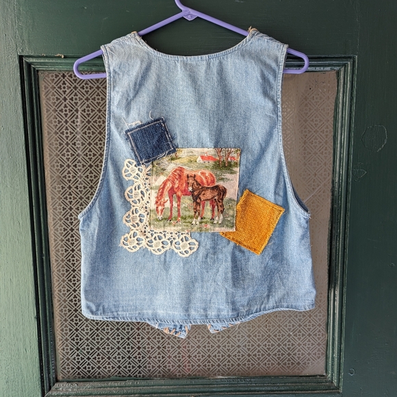 Jackets & Coats | Vintage Upcycled Vest | Poshmark